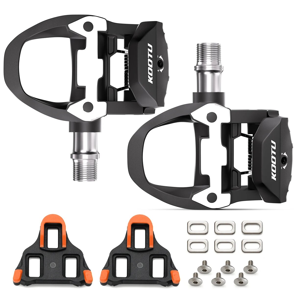 Автоматические педали Spin free чёрного цвета для Shimano SPD