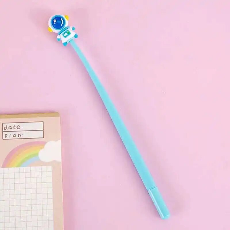 Цельная креативная канцелярская ручка Lytwtw, школьные принадлежности, милая мягкая гелевая ручка для офиса космонавта, милая красивая