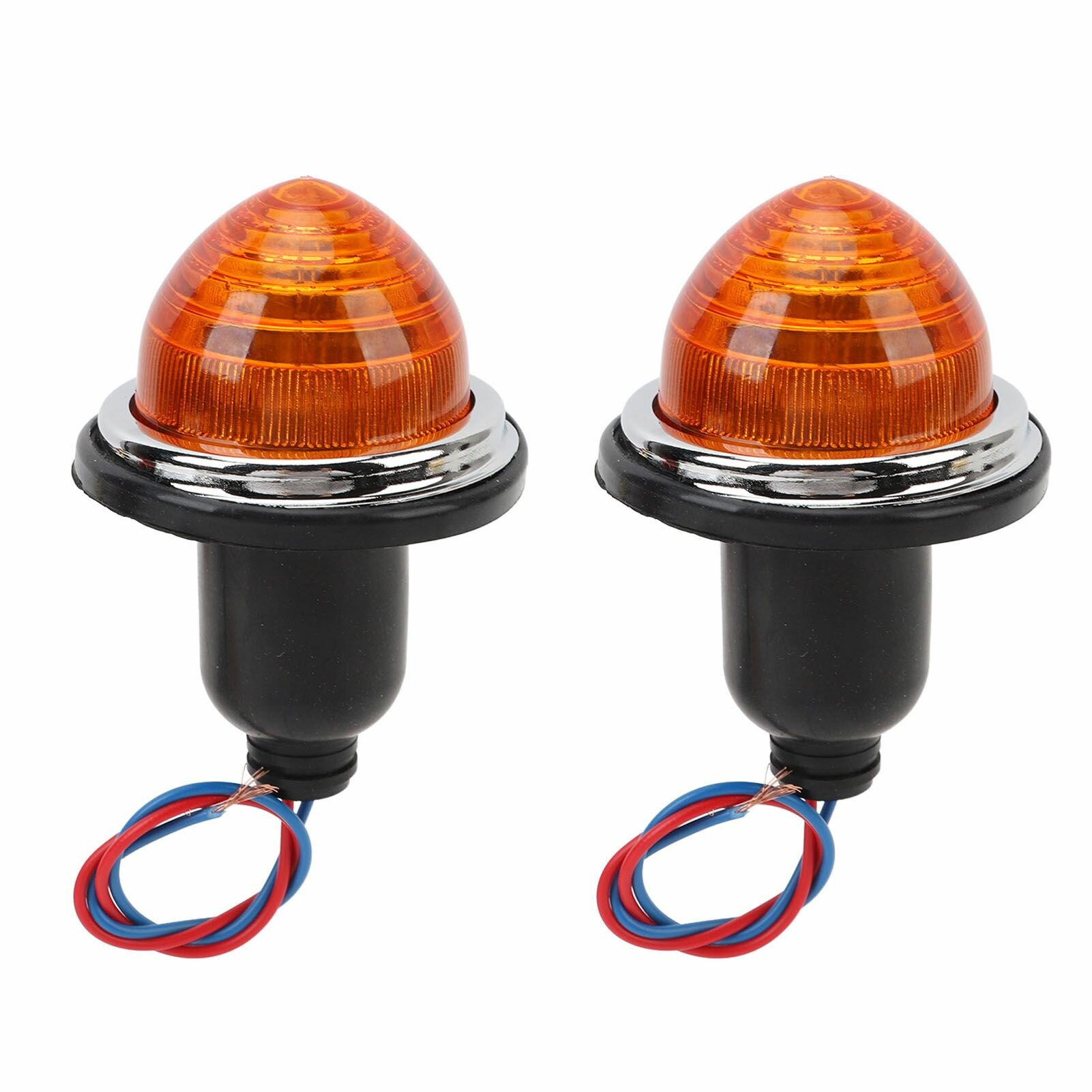 2 круглых стоп-сигнала LPB630 72mm 12V для Classic Mini/Morris Minor (желтые)