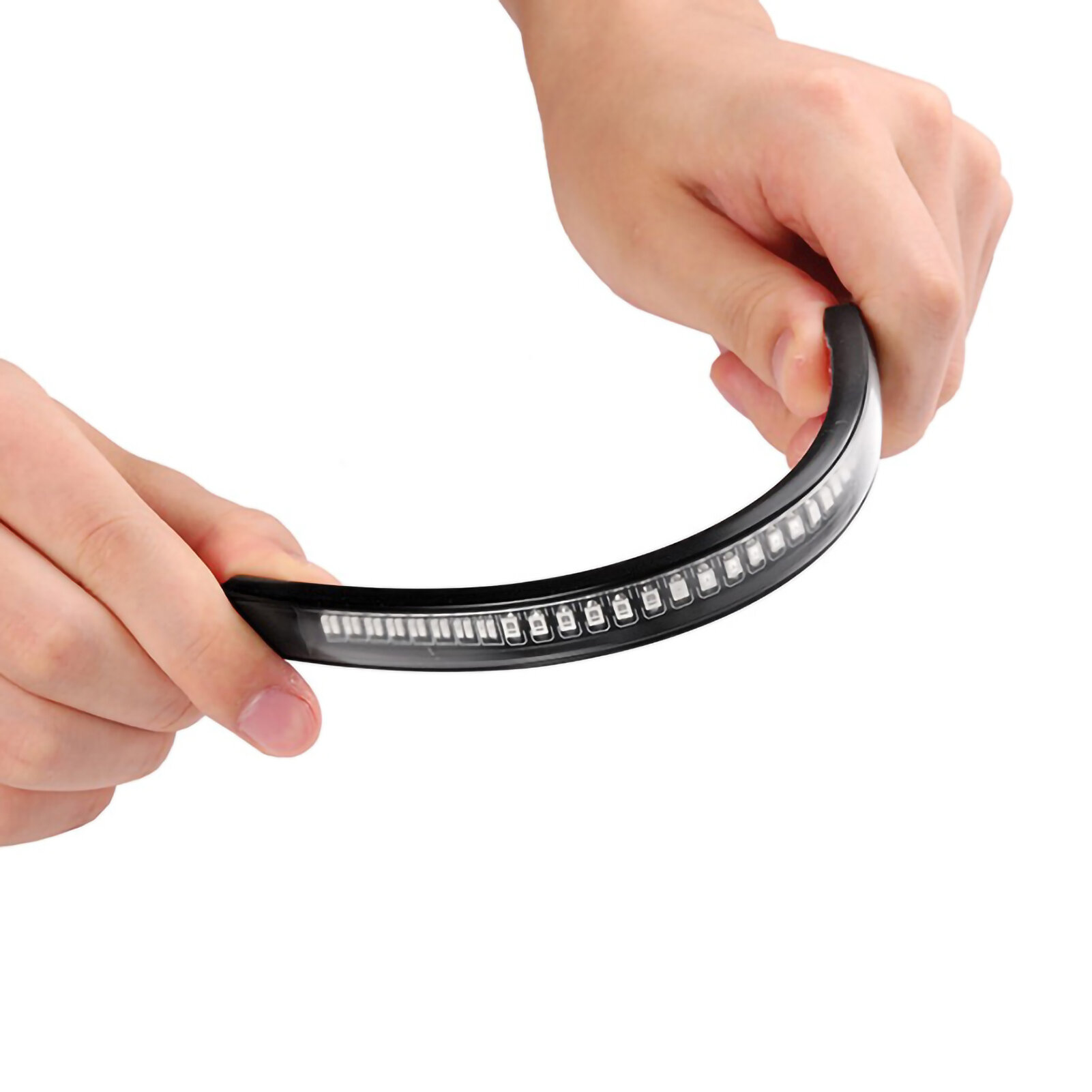 Светодиодная лента для мотоцикла, указатели поворота и задний ход, 48 светодиодов, степень защиты IP68, водонепроницаемая, универсальная, подходит для автомобилей, внедорожников и квадроциклов.