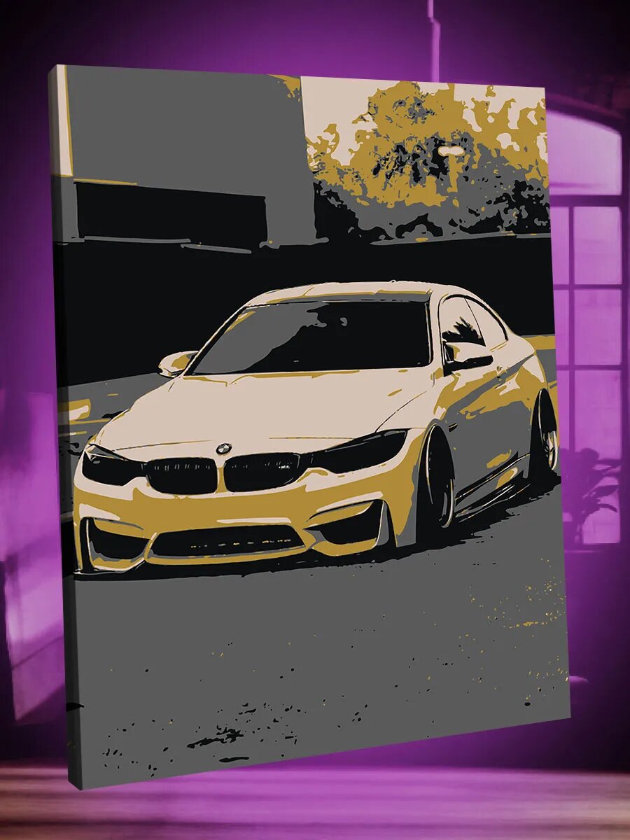 Картина по номерам BMW