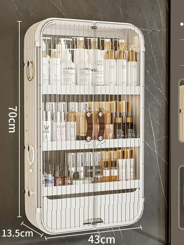 Шкаф навесной для ванной, 43х13.5х70 см, Универсальный