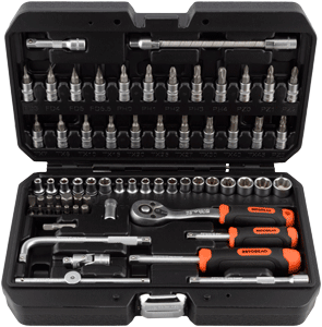 Набор инструмента 66 пр. 1/4' АвтоДело Pro