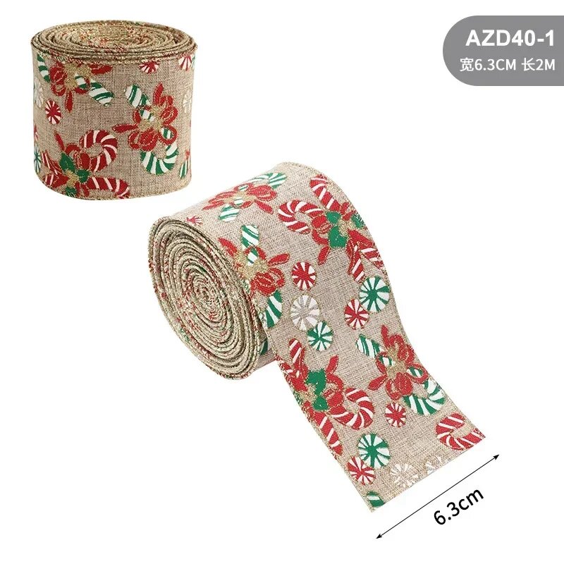 Рождественские льняные ленты MOONBIFFY B