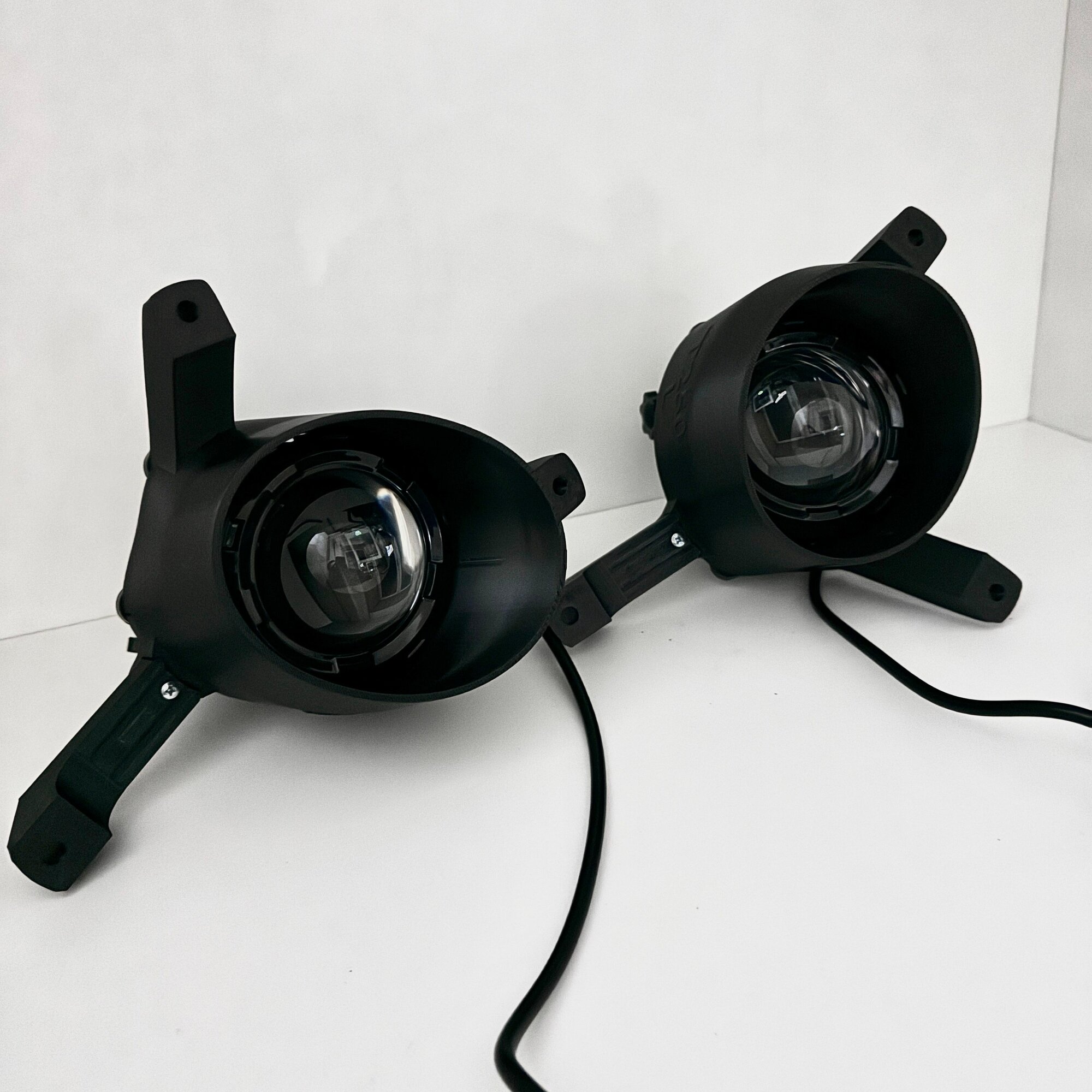 LED Laser (Лазерные) противотуманные фары (ПТФ), 100w, со сферической линзой, для Сhеvrоlеt Аvео Т250, 1 поколение, рестайлинг 2006-2012 гг.