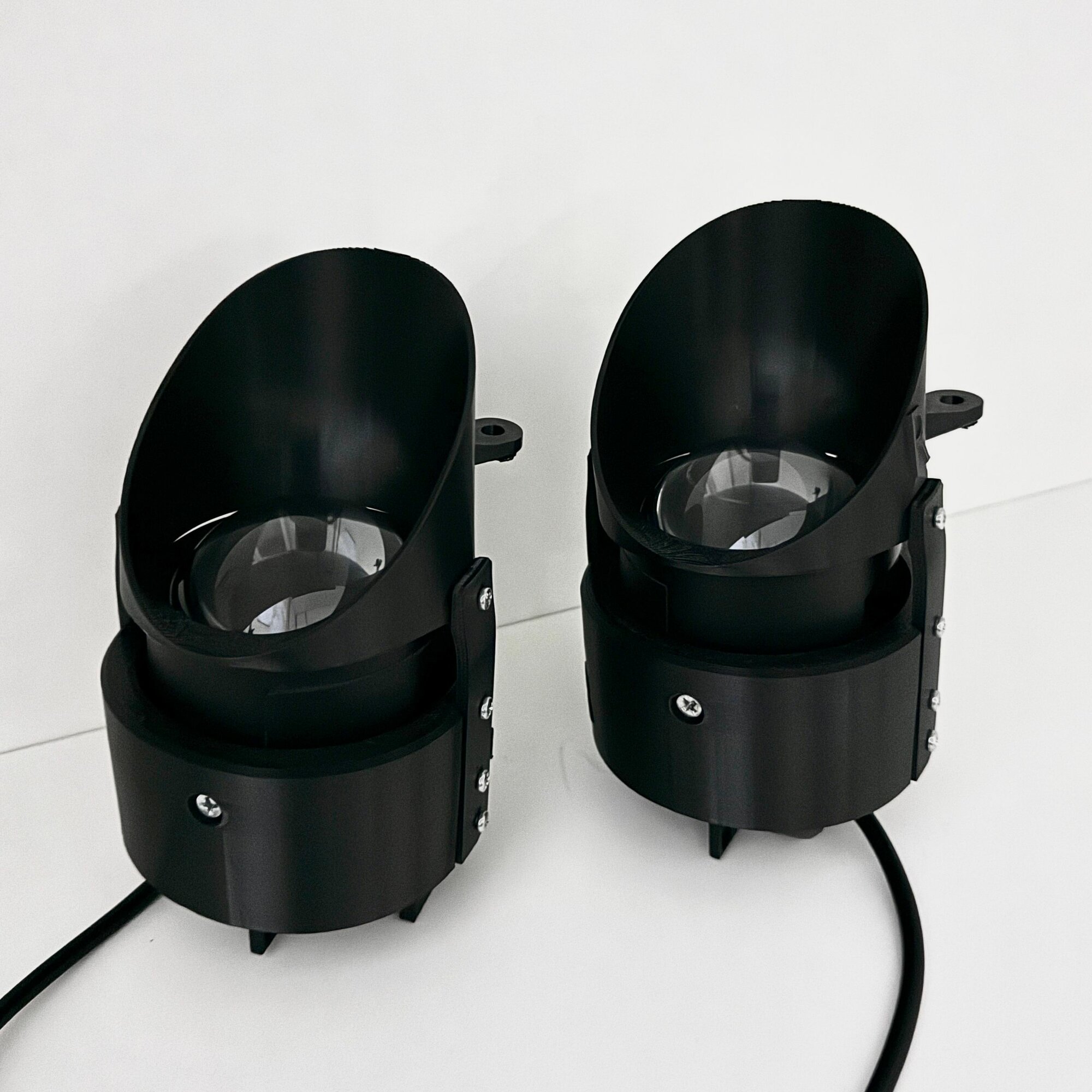 LED Laser (Лазерные) противотуманные фары (ПТФ), со сферической влагостойкой линзой для Audi A6 C6 дорестайлинг, 2004-2008 г. в. (Только бензин)