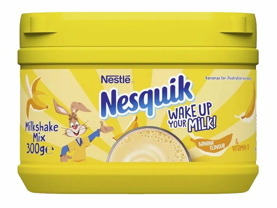 Растворимый напиток Nestle Nesquik "Банановый милкшейк", 300г, порошок
