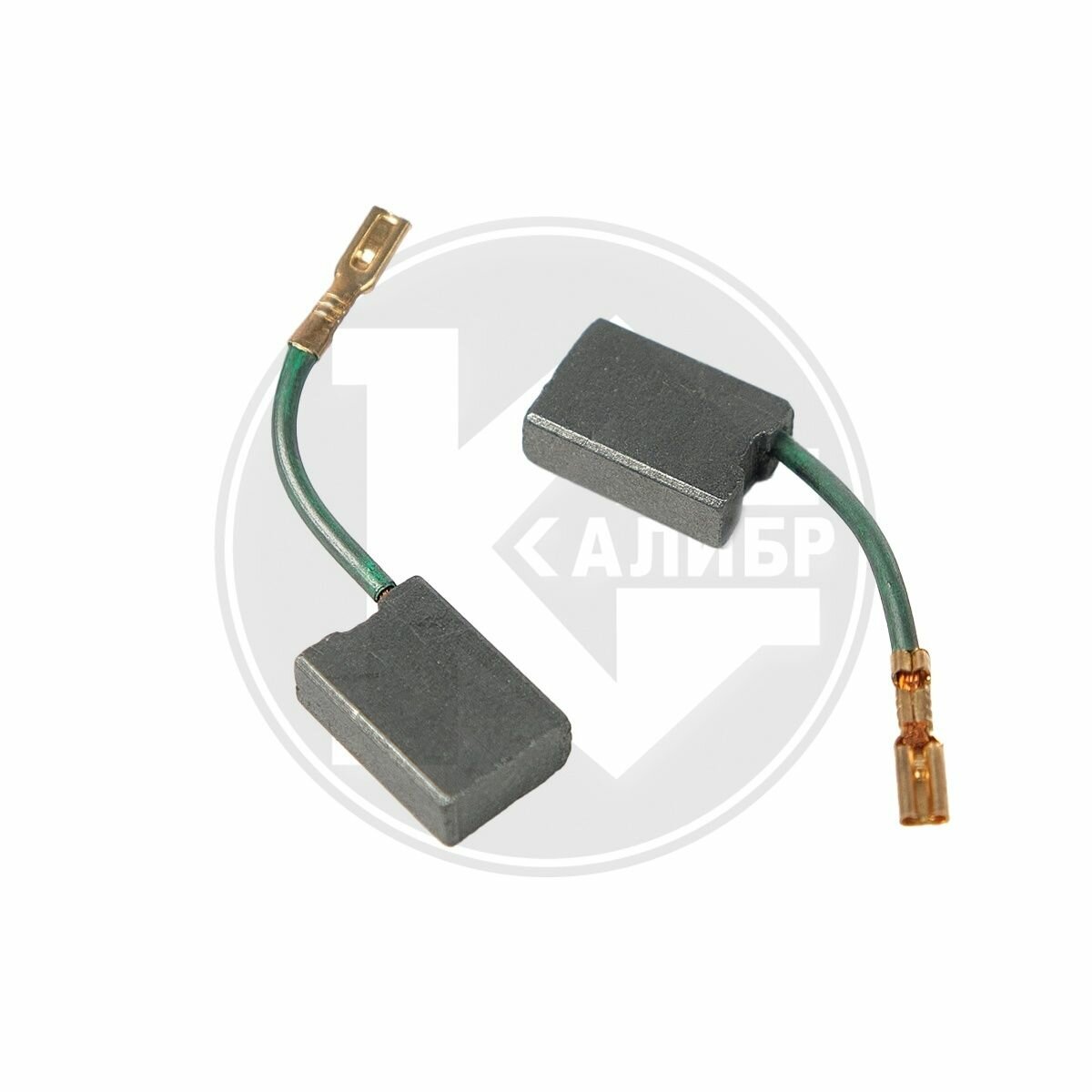 Щётки угольные 6x12,2x18 поводок изолирован, клемма-гнездо 3,2 мм (пара)