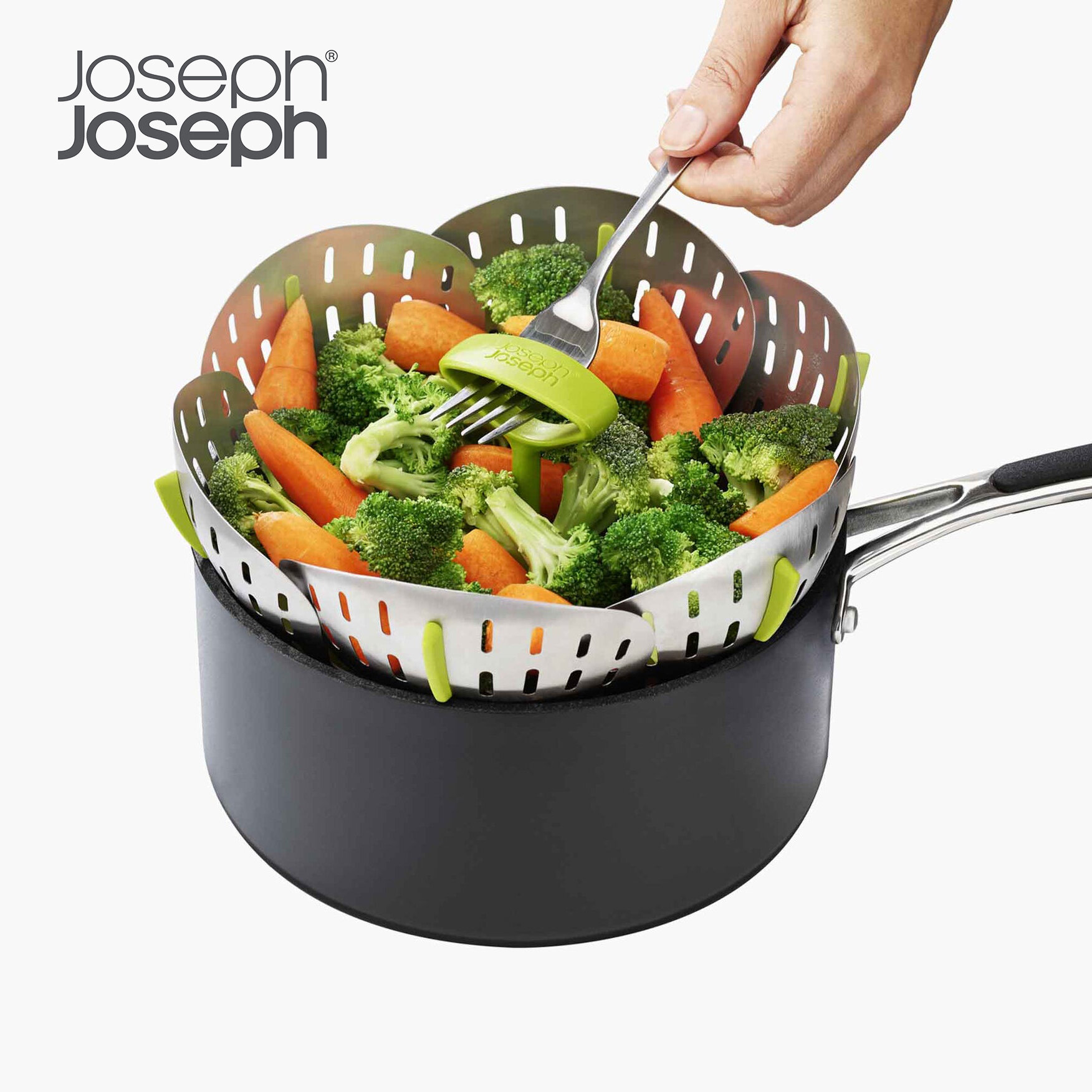 Складная паровая корзина Joseph Joseph "Bloom", нержавеющая сталь, 45033