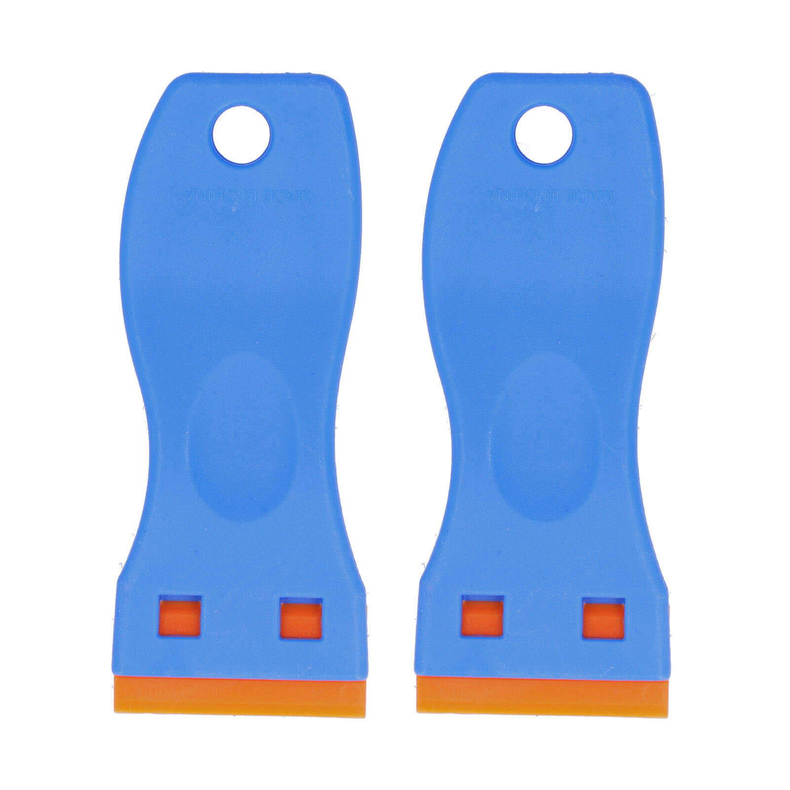 2 шт. Пластиковый скребок с лезвием, многофункциональный скребок для чистки автомобильных стекол и наклеек.