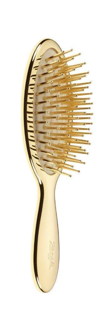JANEKE Щетка массажная, позолоченная