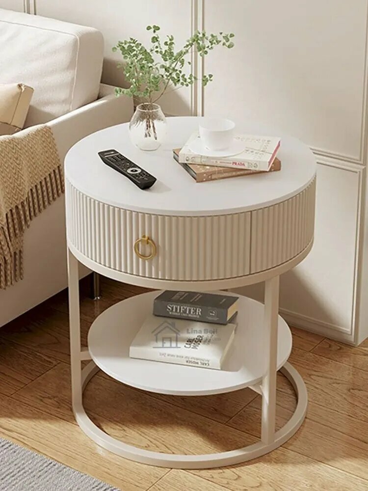 Диван из каменной плиты в спальне с выдвижным ящиком и прикроватной тумбочкой простой и современный, 45х45х55 см