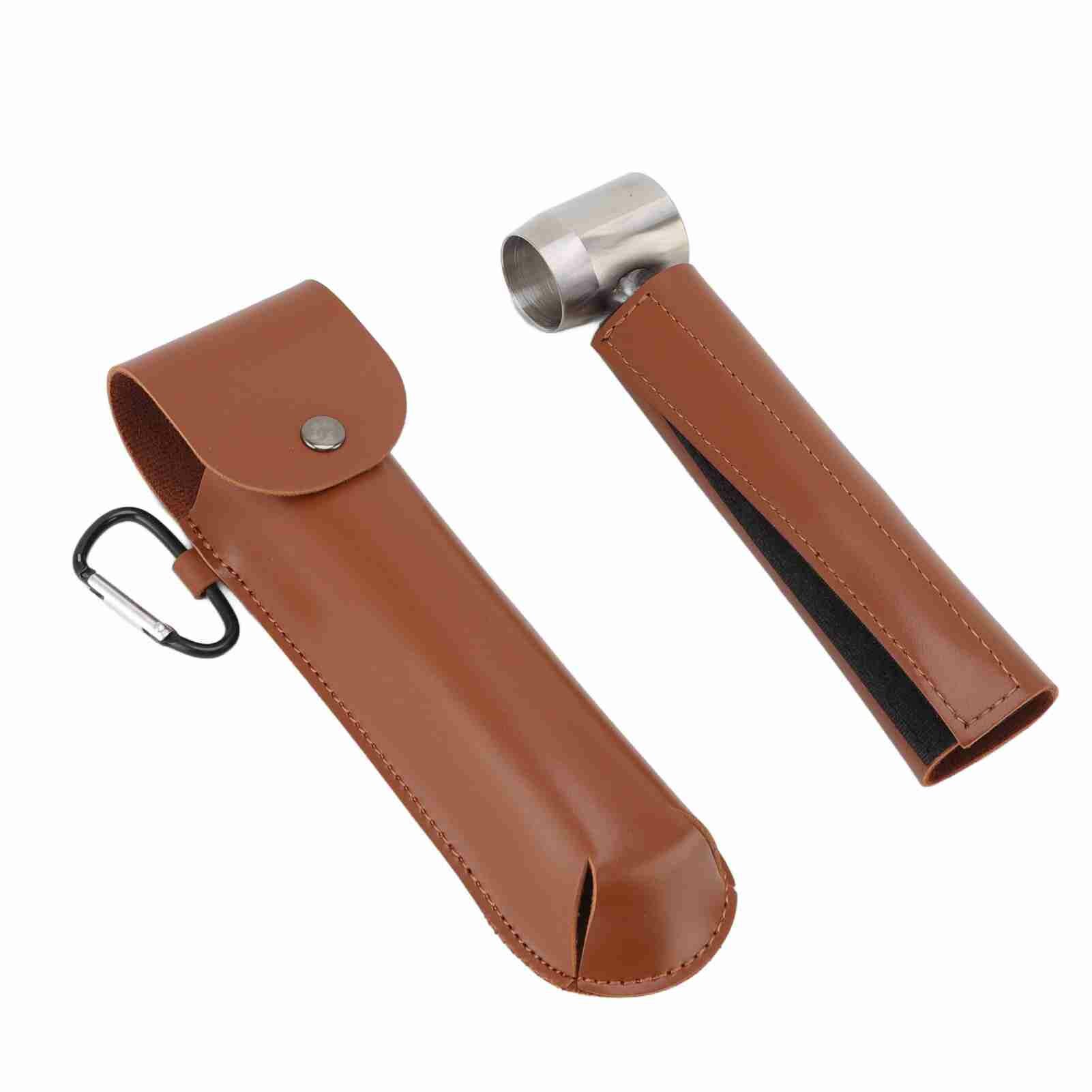 Ручной деревянный шнековый ключ, ручной шнековый ключ для выживания, многофункциональные инструменты для работы с деревом, коричневый чехол из искусственной кожи