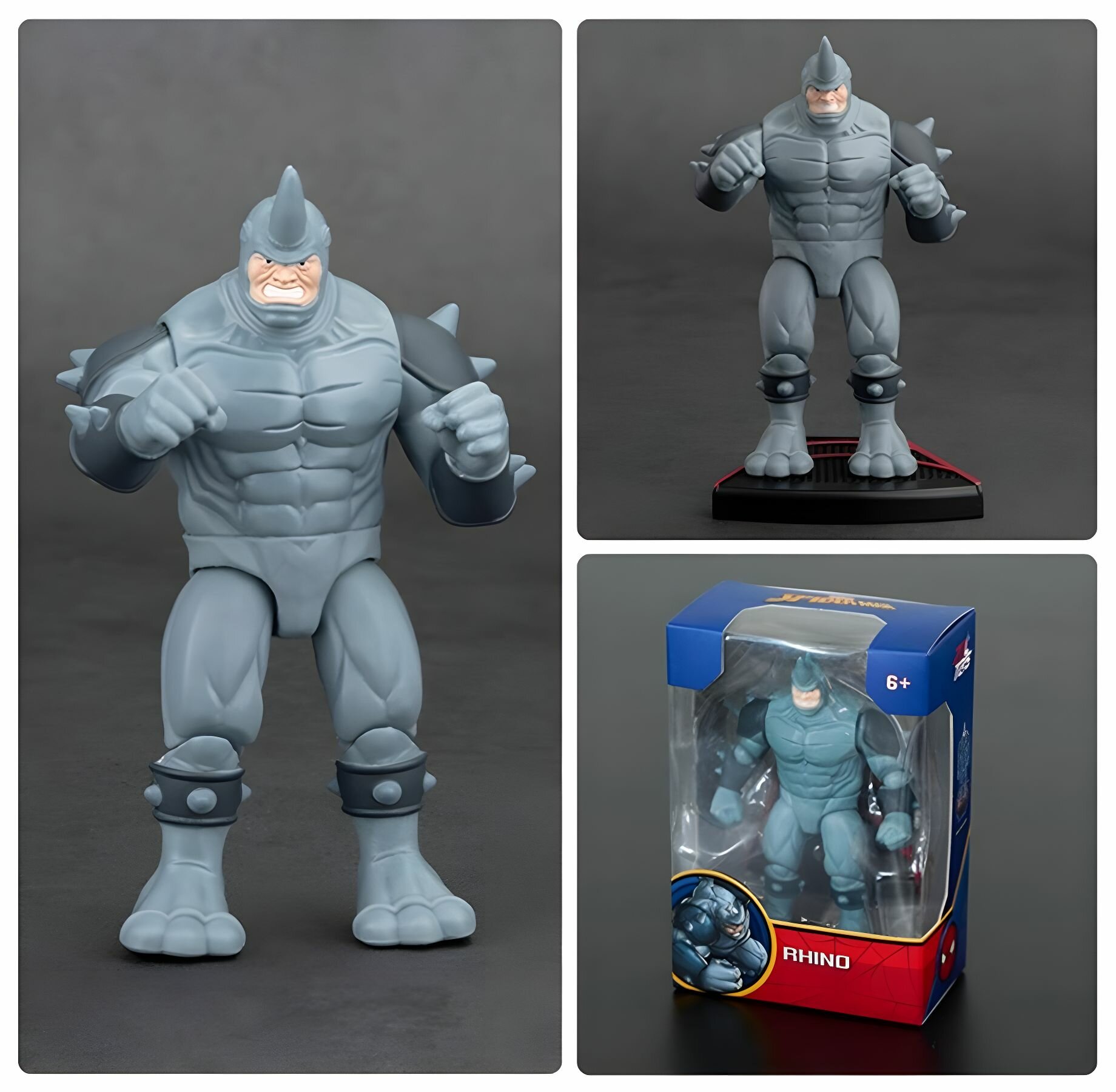 Фигурка 10 см ZD TOYS Марвел Носорог / Человек - Паук Мстители / Коллекционная Лицензионная Подвижная Игрушка