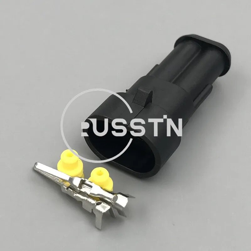 Автомобильный разъем AMP SuperSeal 2Pin 1 Set Male