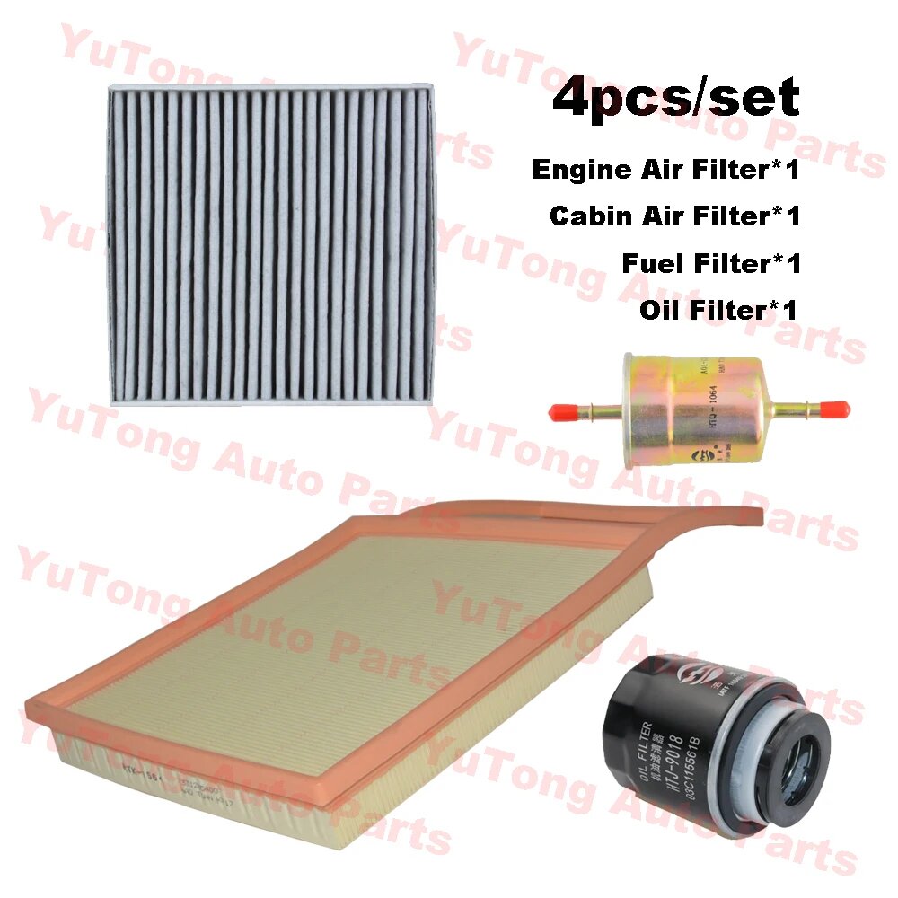 Набор фильтров из 4 шт. для BYD Song Plus 2020 2021 2022 Song Pro (го поколения) 1,5 т BYD476ZQD, детали салонного фильтра двигателя, воздуха, топлива, газа, масла