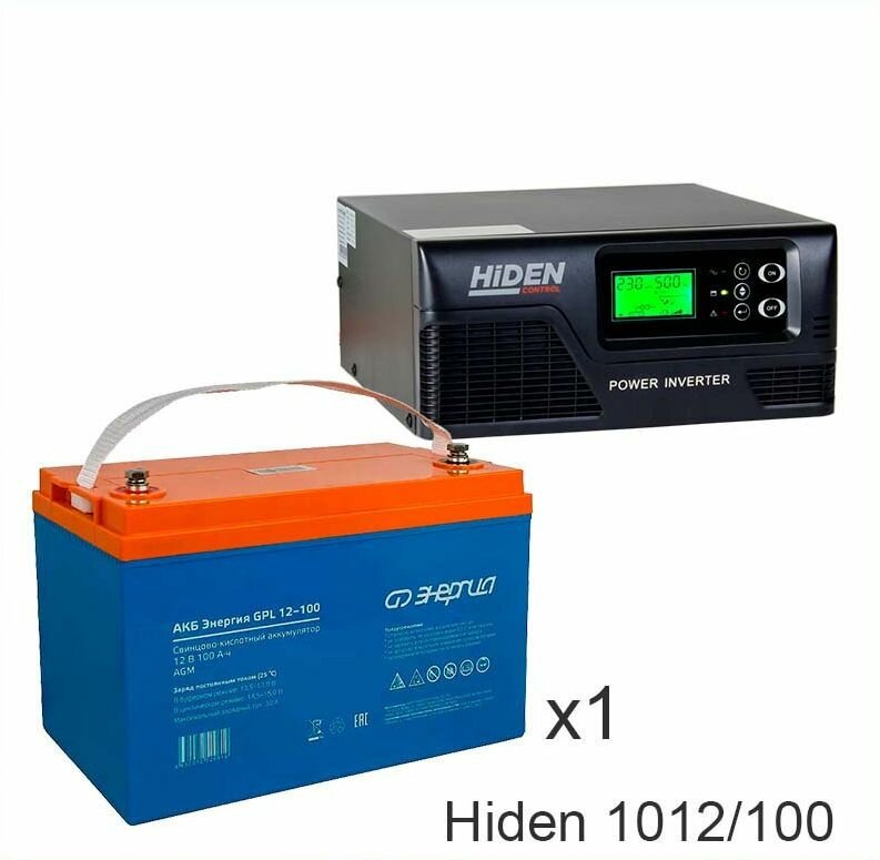 ИБП Hiden Control HPS20-1012 + Энергия GPL 12 100 / ИБП для газовго котла отопления