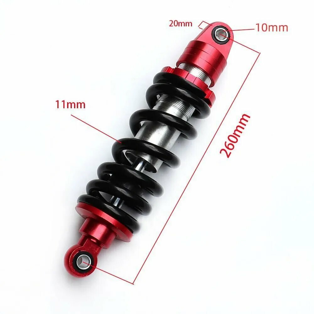 1x 260 мм амортизатор на питбайк 70-160cc квадроцикл багги