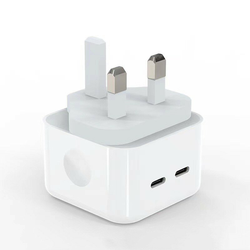 Зарядная головка PD US, для Apple PD35W, двухпортовая, 35Вт, с непокрытой головой