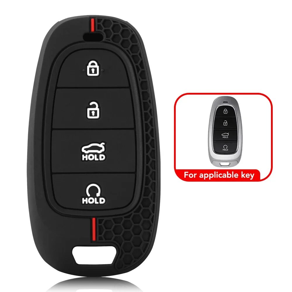 Силиконовый чехол для ключей Hyundai 4 Button