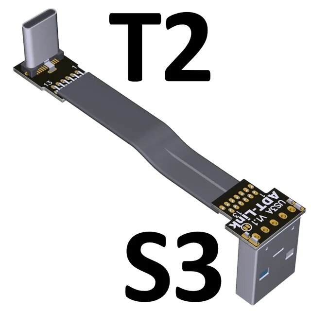 Кабель USB 3.0 Type-A - Type-C 15cm, S4-T1 — фото 1