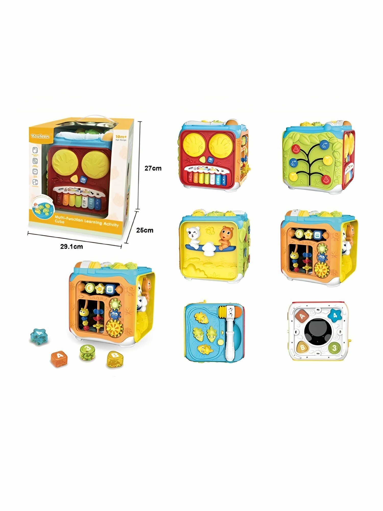Игровой набор развивающий "Интерактивный куб музыкальный"