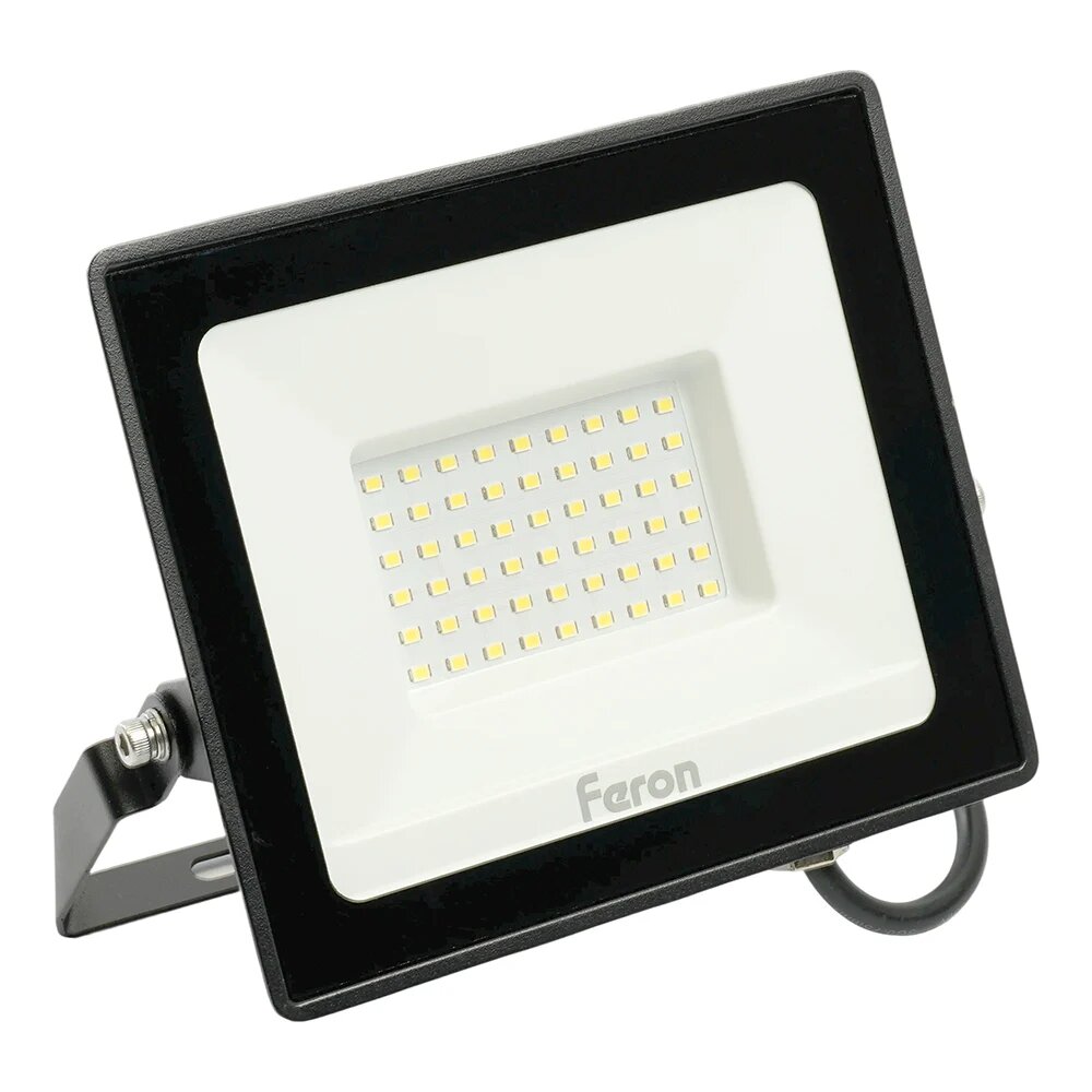 Прожектор Feron LL-931, IP65, 70Вт, 6400К, прямоугольный, черный