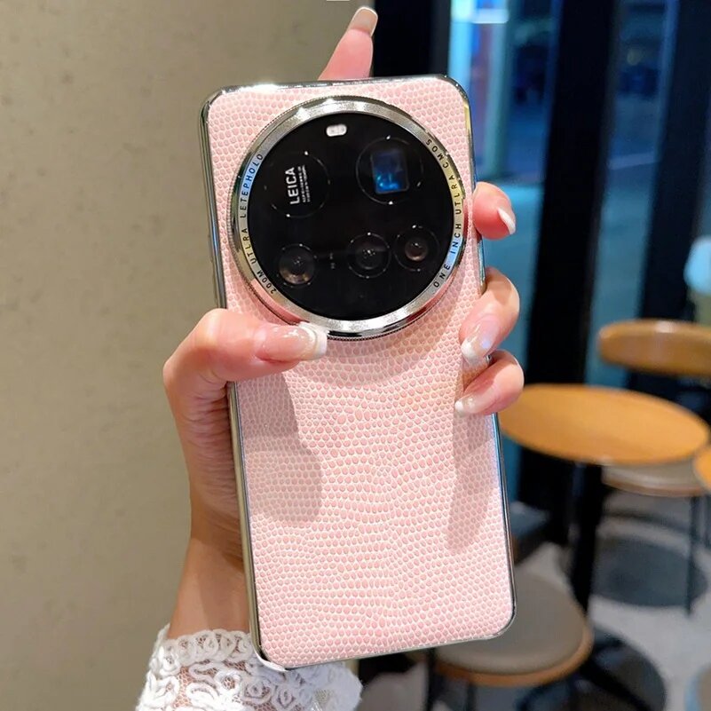 Розовый чехол для Xiaomi 13 Ultra с текстурой