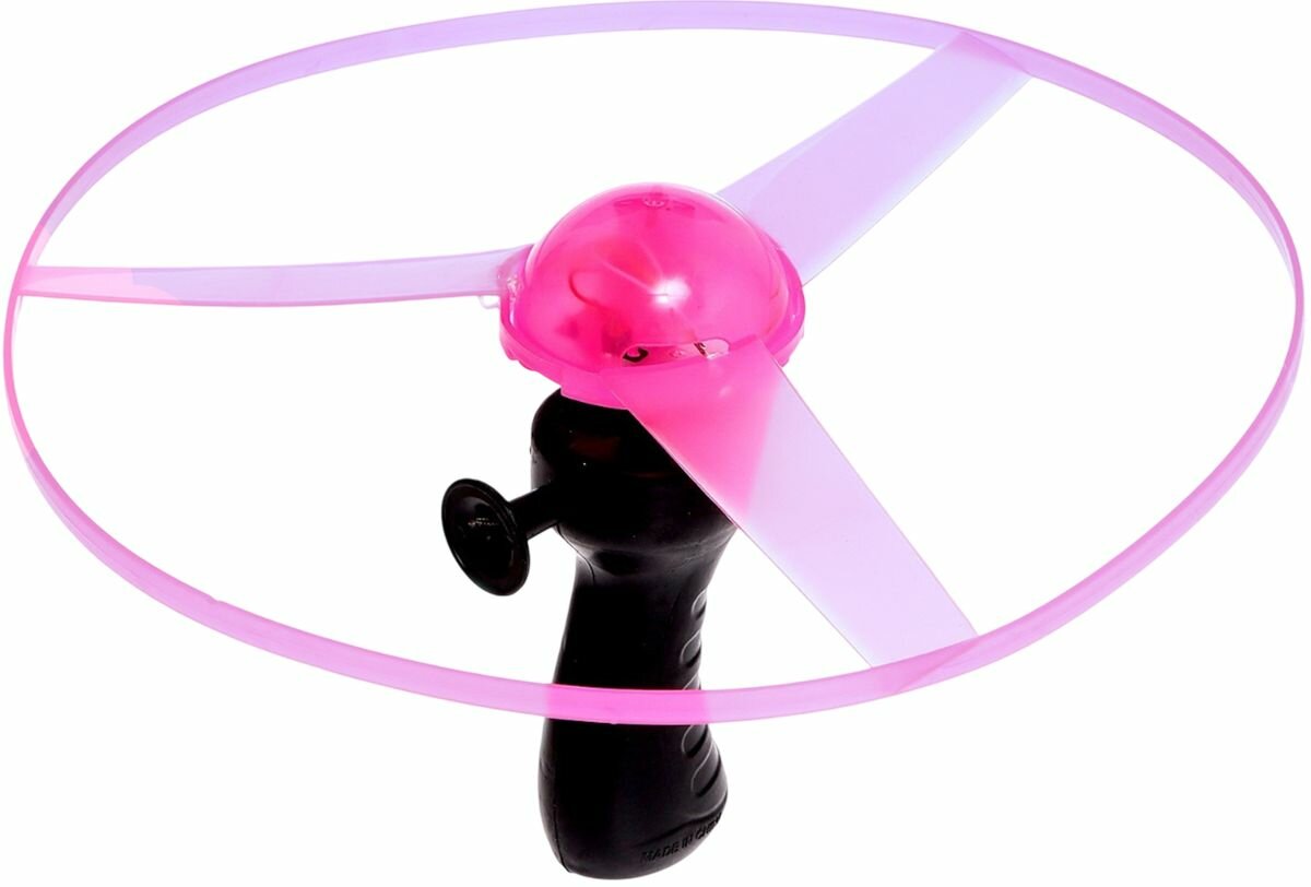 Вертушка для детей "Сияние" с запуском и световыми эффектами, детская летающая игрушка-ветерок для подвижных игр на улице и активного отдыха, цвета микс