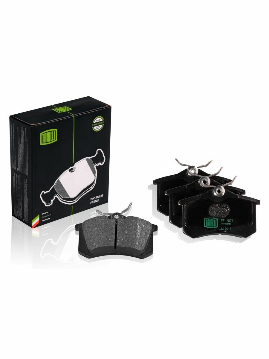 Колодки тормозные дисковые задние TRIALLI PF1877 для а/м AUDI A1/А3, FORD GALAXY, VW GOLF