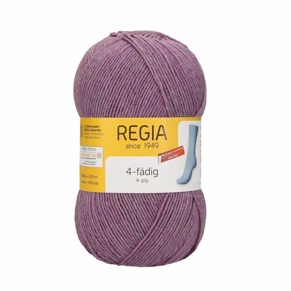 Носочная пряжа Regia 4-ply Uni (06850 Shin Lilac) 1 моток 100 г/420 м
