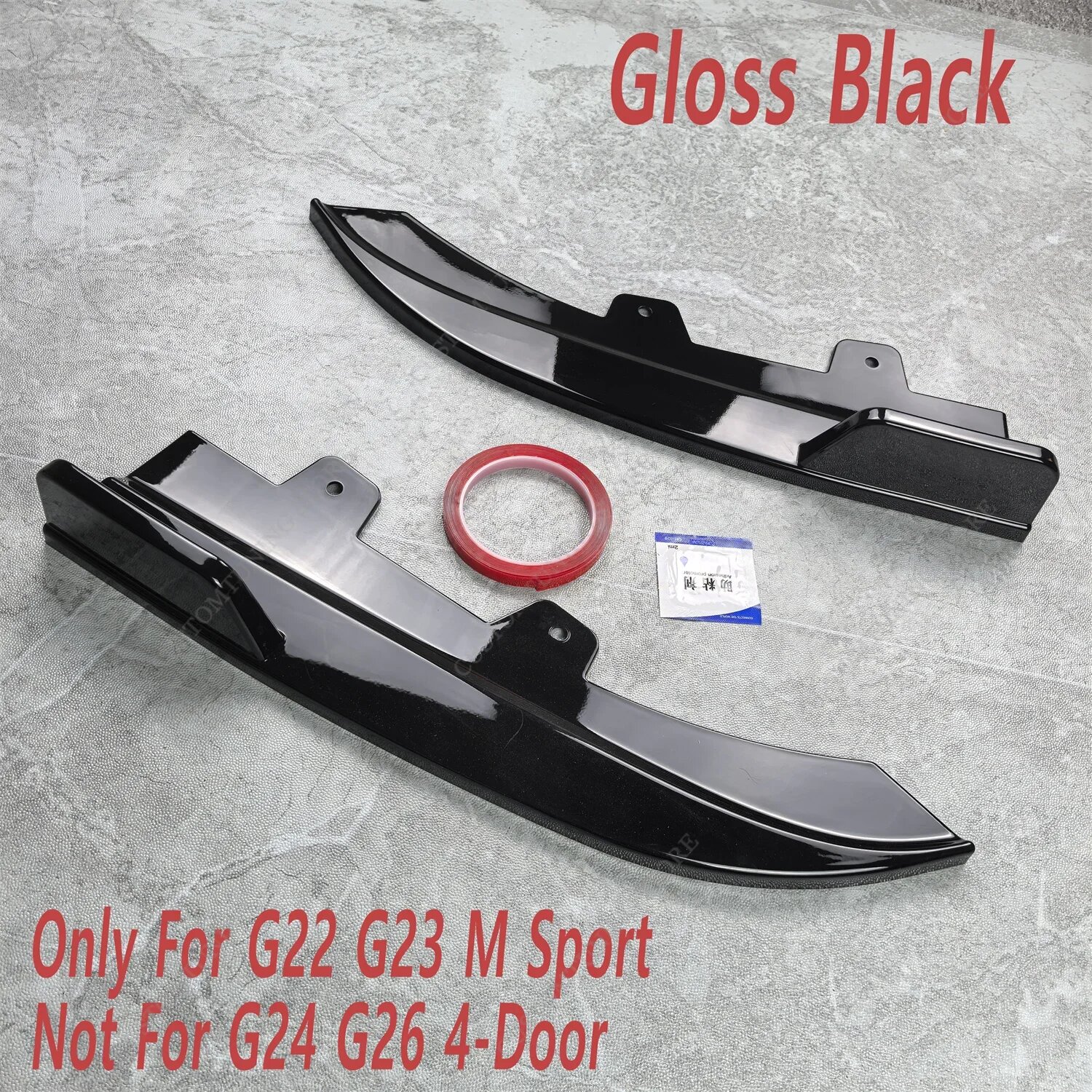 Глянцевый черный задний разветвитель из АБС-пластика FD Style для BMW G22 G23 420i 430i 420d M440i M440D 2-дверный M Sport 2020-2024 Тюнинг