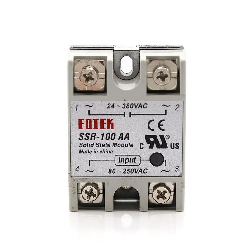 SSR-100AA Реле твердотельное 24-380VAC/80-250VAC