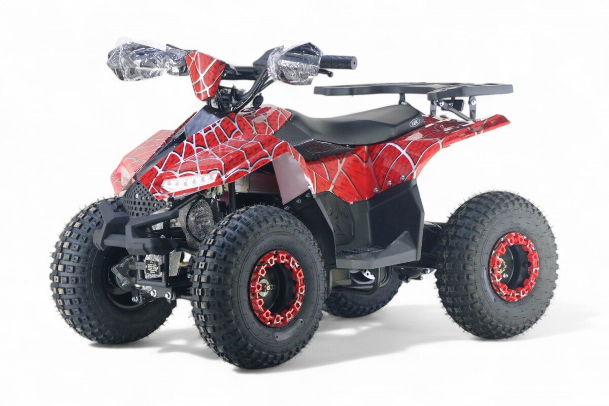 Rivertoys Детский электроквадроцикл LEON 48V красный спайдер