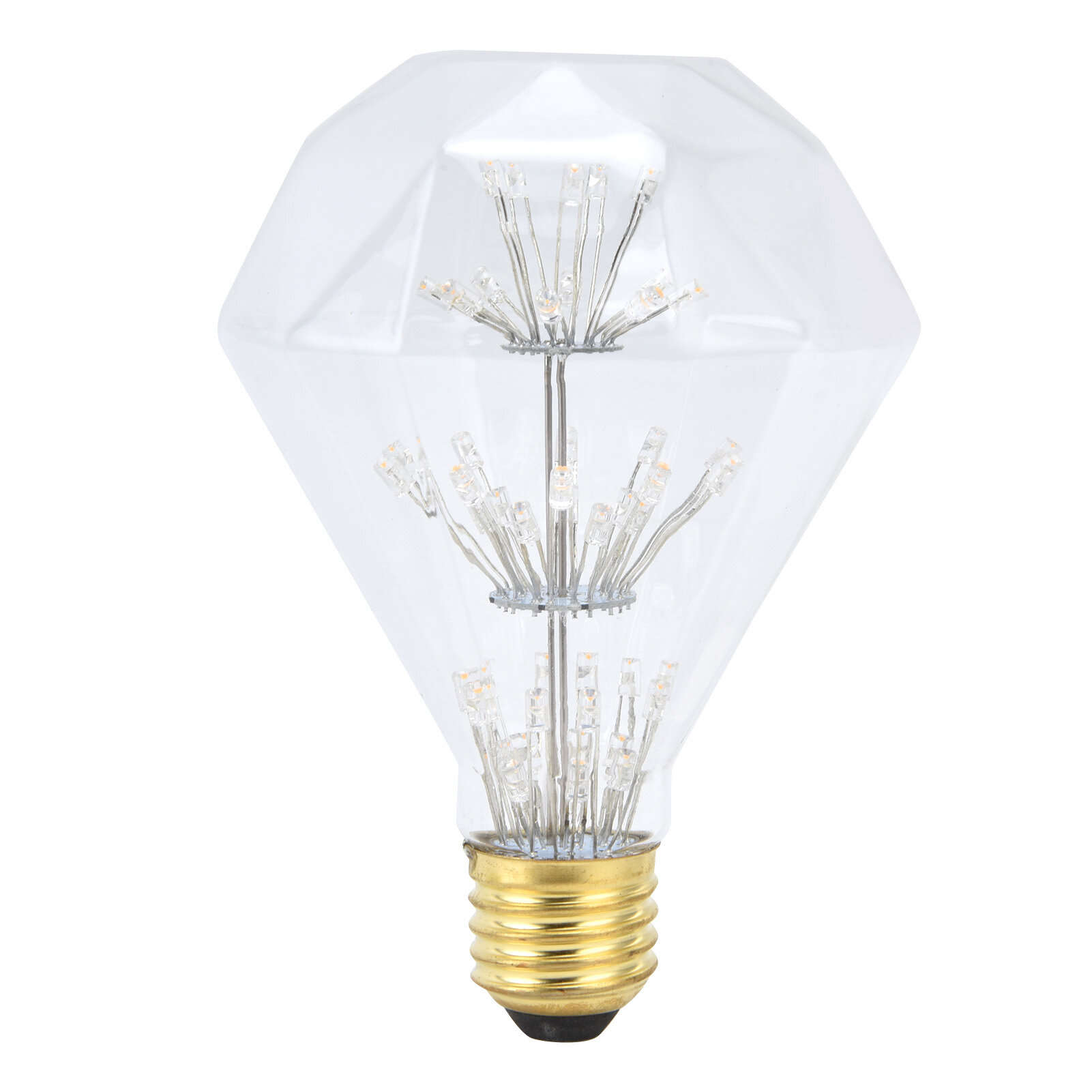 Винтажный стеклянный светодиодный лампочка 3W E27 Античный праздничный декоративная круглая лампочка 85–265 В теплый свет