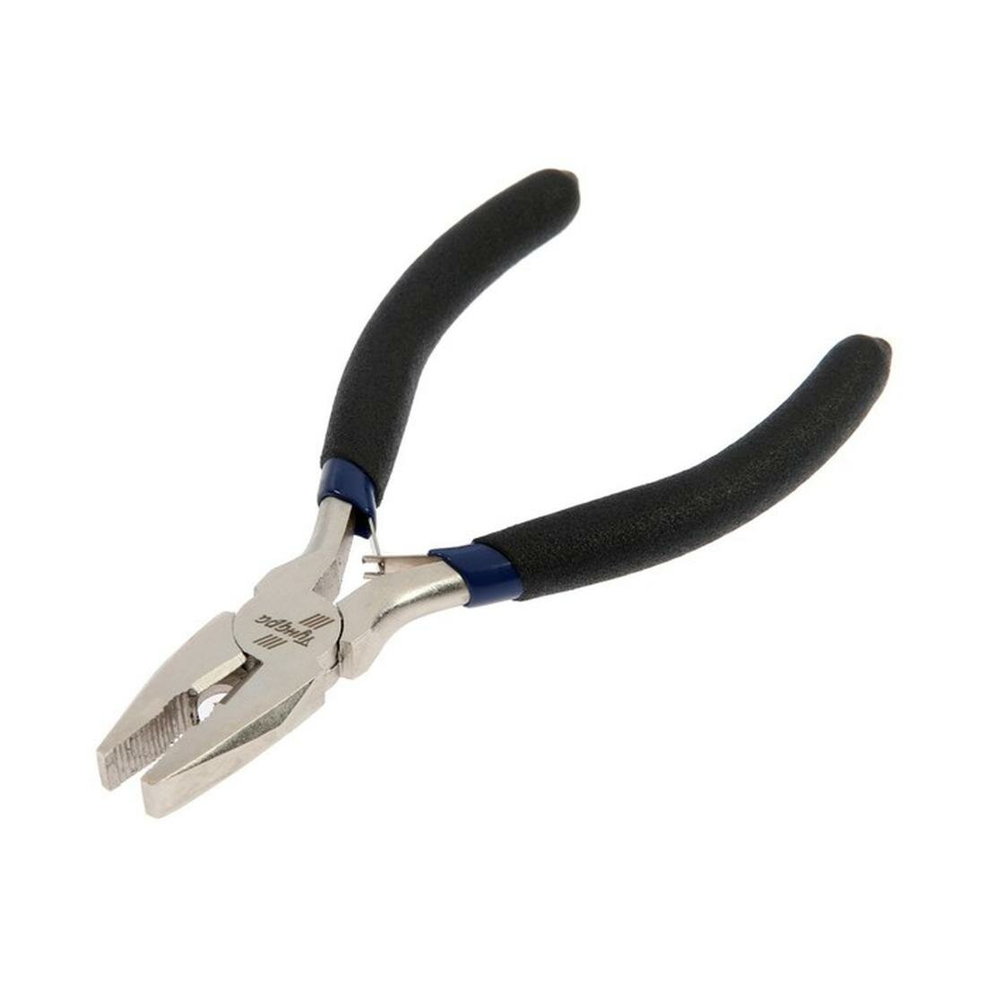 Плоскогубцы тундра mini, никелированные, обрезиненные рукоятки, 120 мм