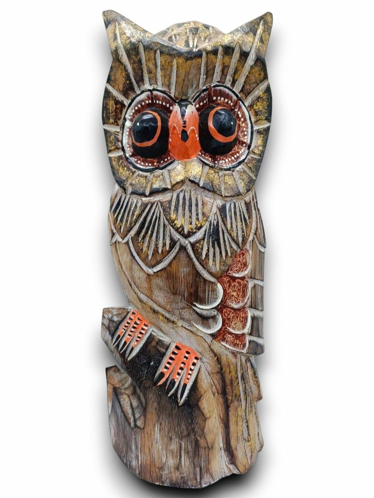 Статуэтка Совы из дерева 41 см, 0,9 кг/ фен шуй/ амулет