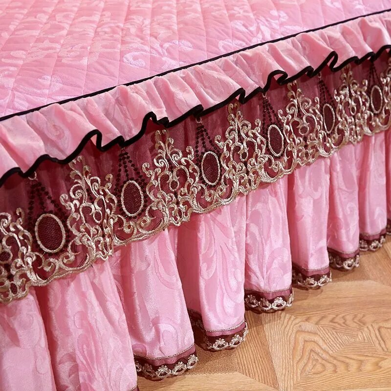 Покрывало с наволочками Velvet bedspreads, 200х180 см, розовый
