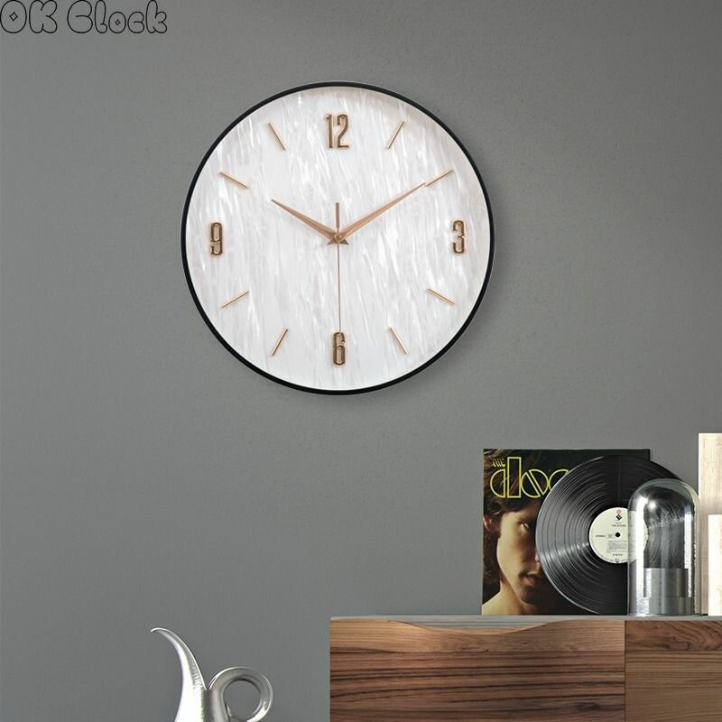 Часы настенные, латунная рама