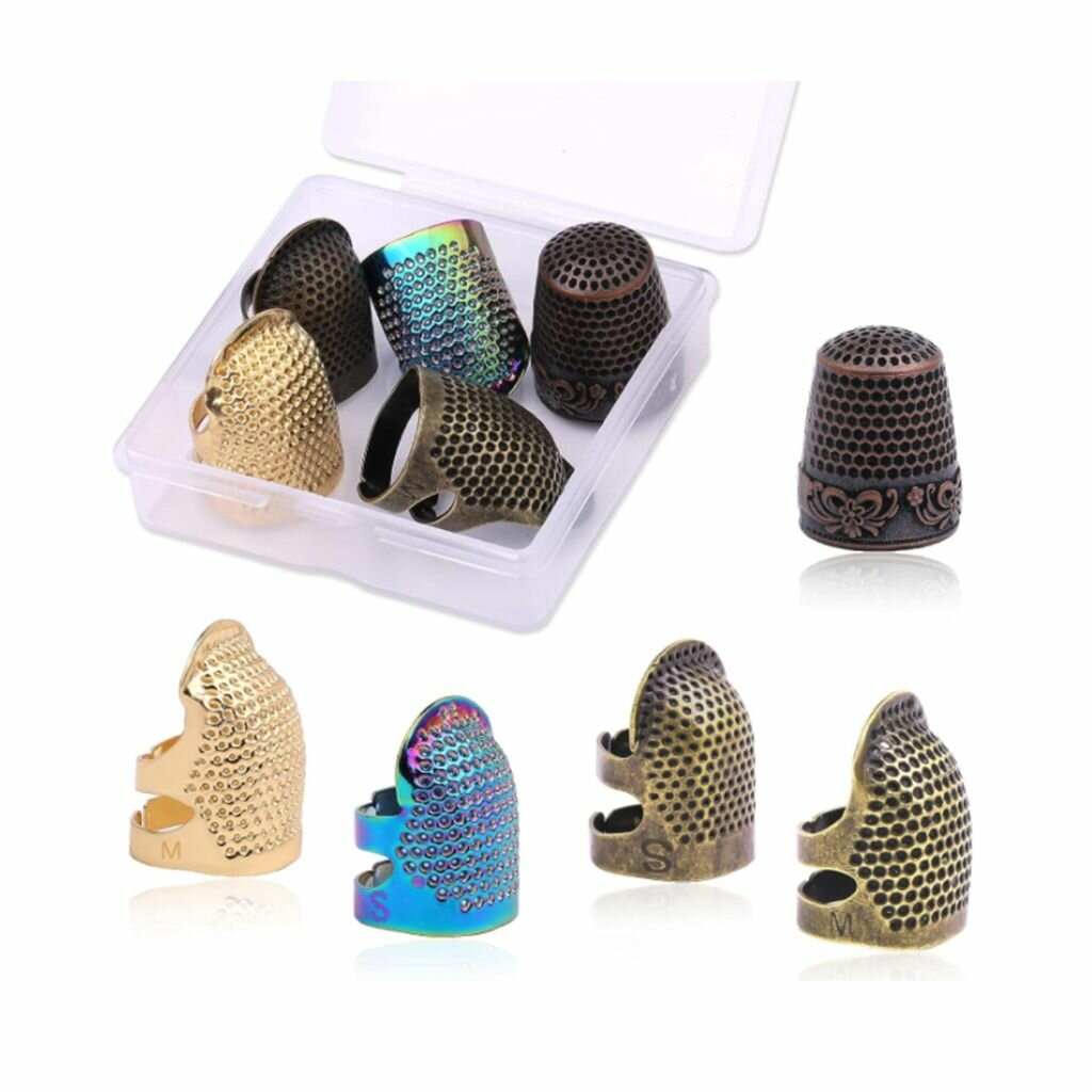 Металлические кольца для шитья наперстков, регулируемые защитные кожухи пальцев, монеты,
