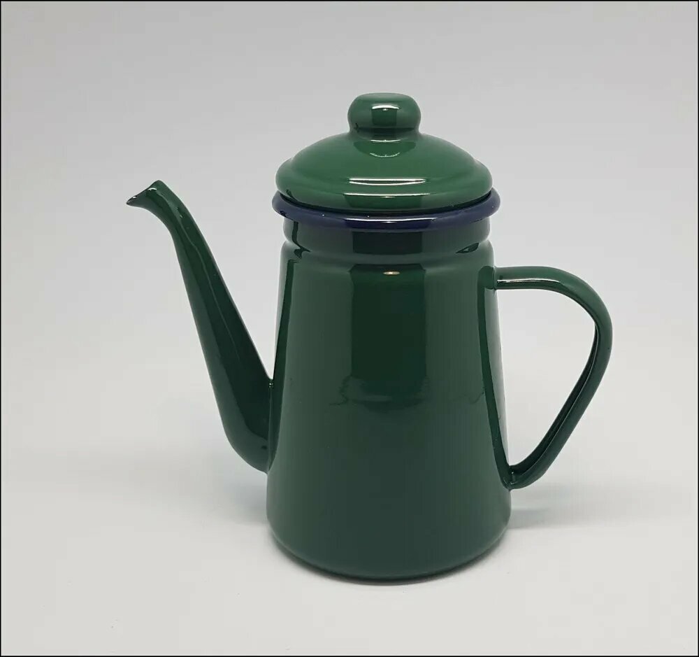 Чайник заварочный , с термоизолированной ручкой, 1,1 л, чугун/керамика