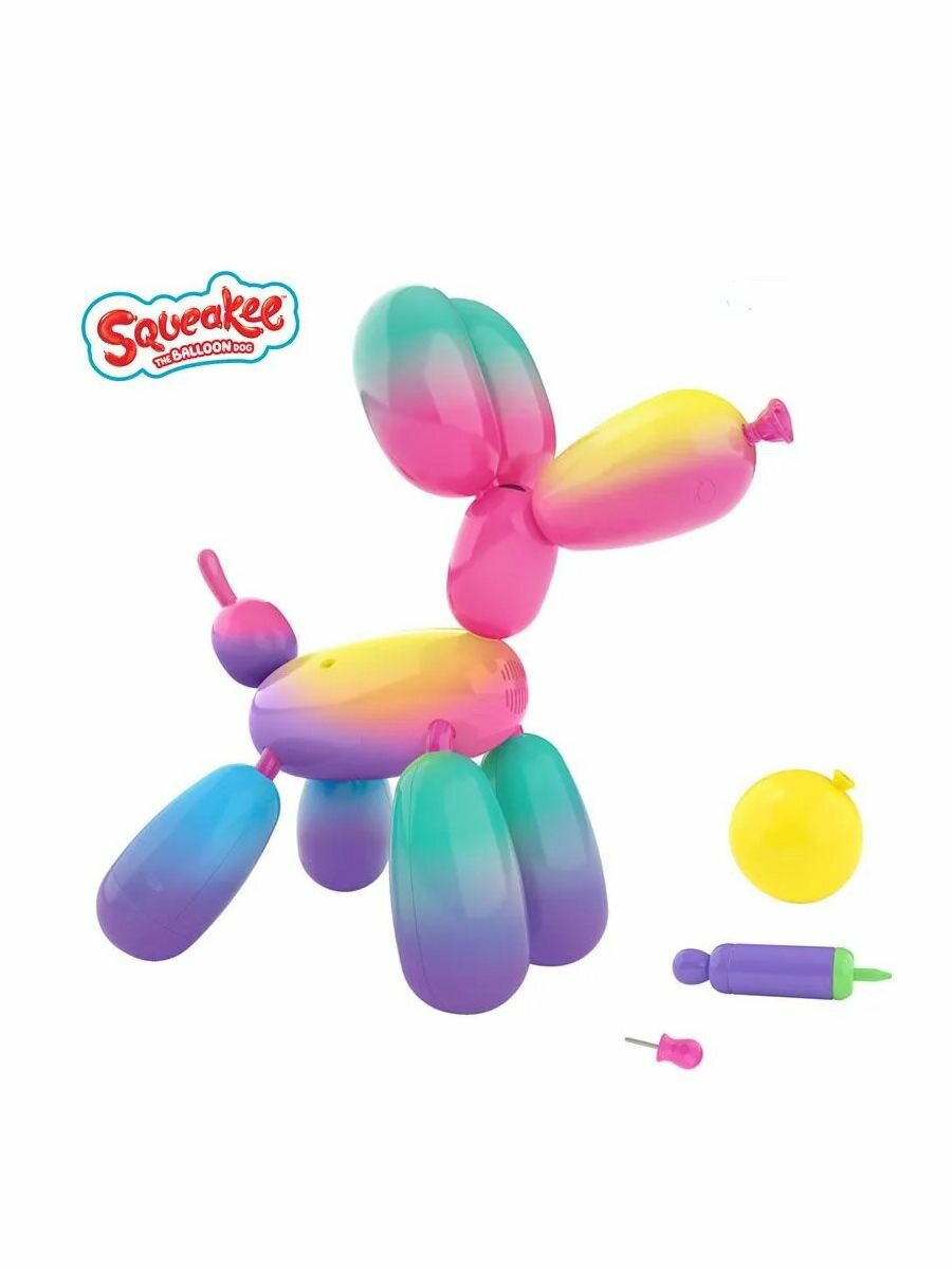 Интерактивные игрушки, Squeakee The Balloon Dog - Rainbowie The Rainbow Dog