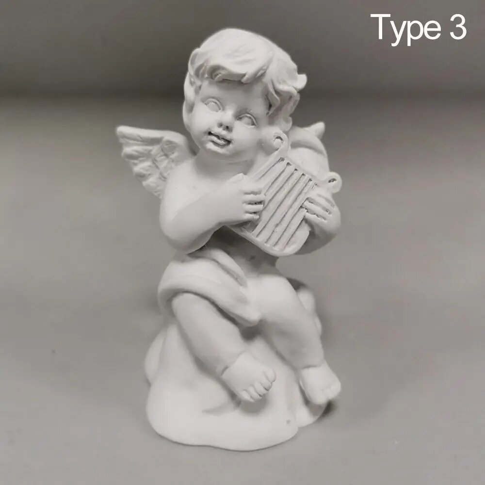 Мини фигурка ангела с арфой, Type 3