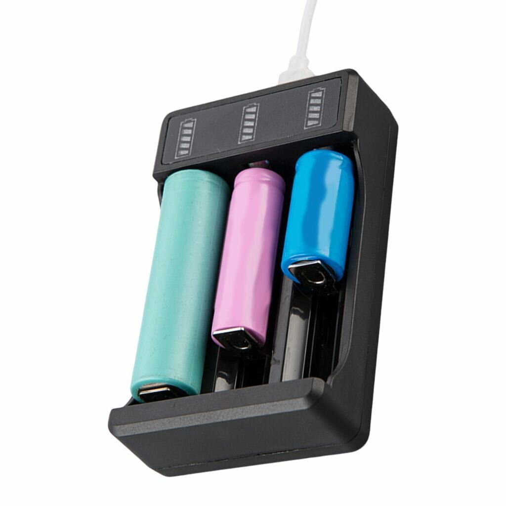 Многослотовое зарядное устройство для литиевой батареи 18650-3 слота