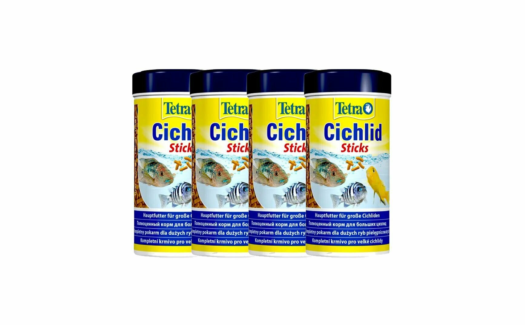 TetraCichlid Sticks корм для всех видов цихлид в палочках 500 мл х 4 шт.