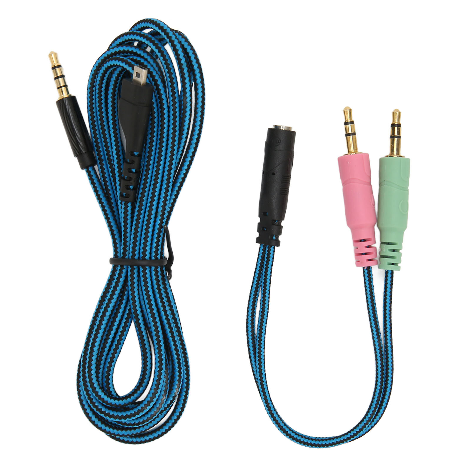 Headphone Cable Lossless OFC Core Replacement Headset Sound Cord with Y Adapter for Steelseries Arctis 3 5 7 Pro 6.5ft