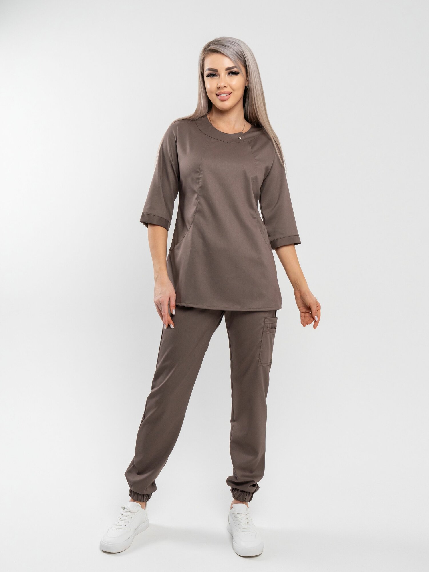 Женский рабочий Костюм Анна из Тиси. Универсальный медицинский костюм из брюк и блузки для косметолога, врача стоматолога