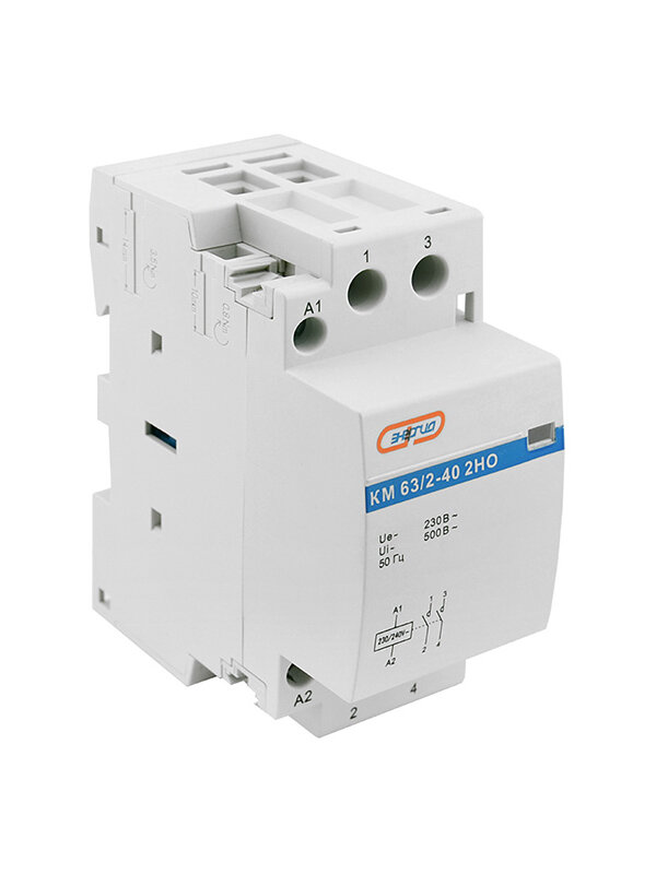 Контактор модульный КМ63/2P 40A 2НО энергия