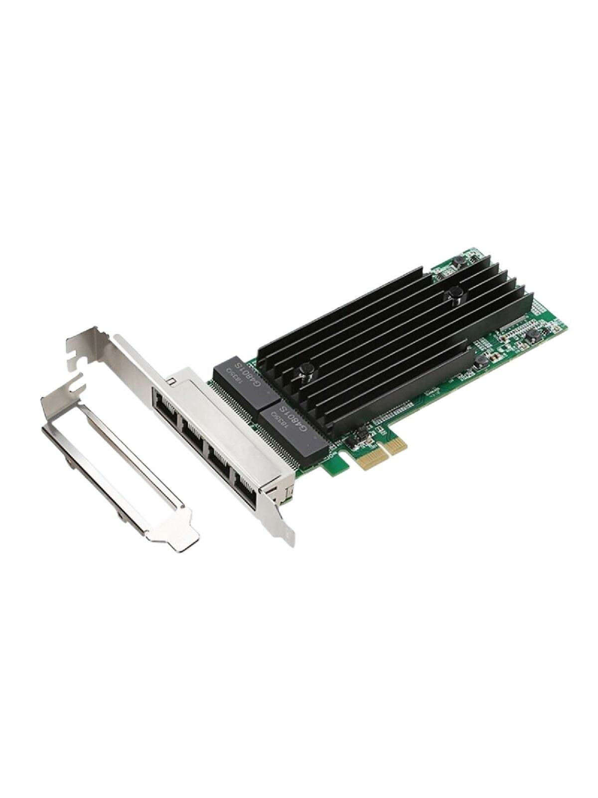 PCIE 4 Port RJ45 Server PCIe 10/100/1000Mbps Lan Quads Port Server Gigabit Networking Card 1000M Ethernet Adapter