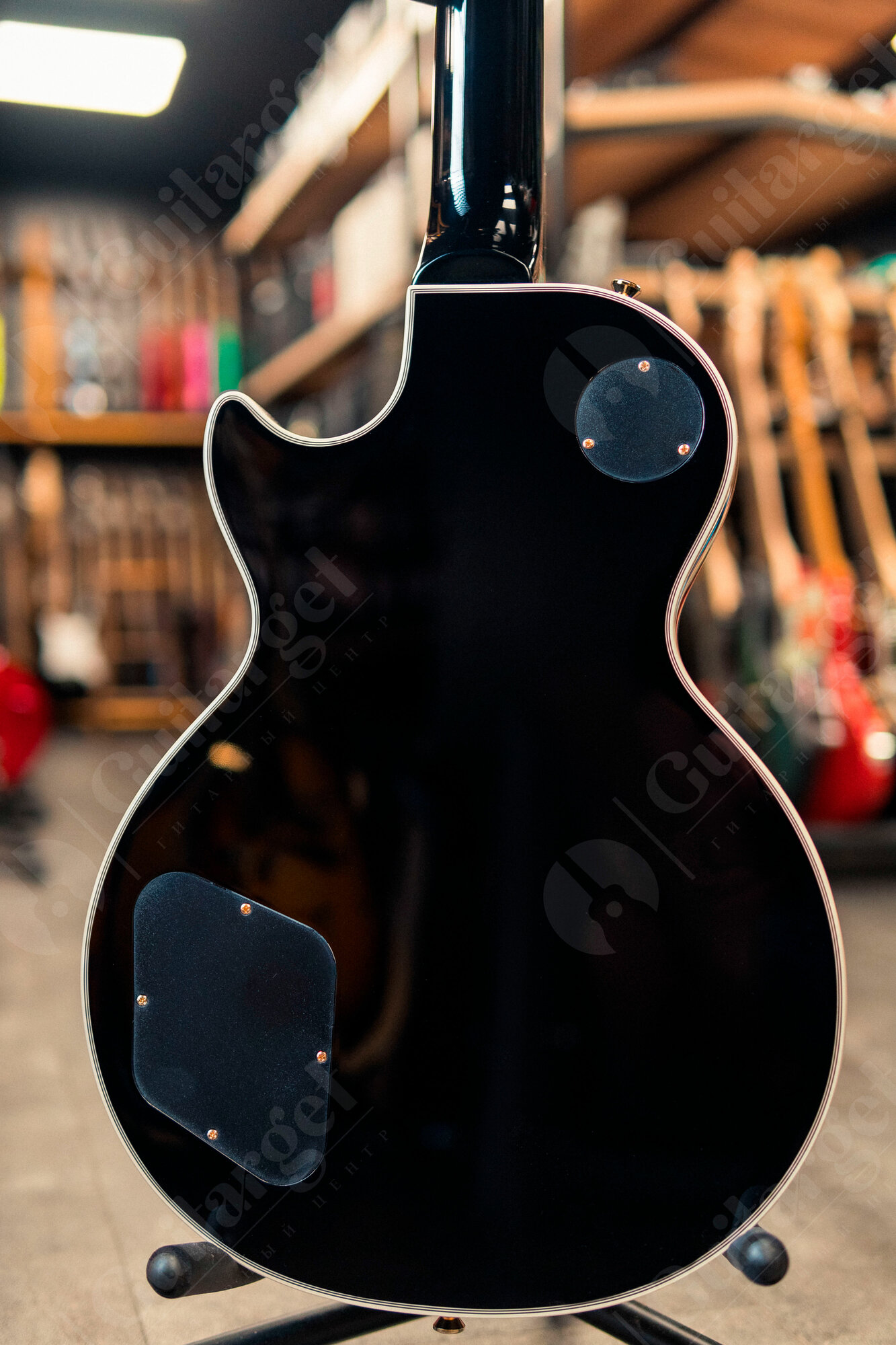 Epiphone Les Paul Custom Ebony Электрогитара с кейсом — фото 1